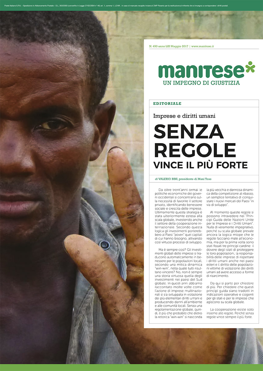 n. 490 Anno LIII - Maggio 2017 - Mani Tese
